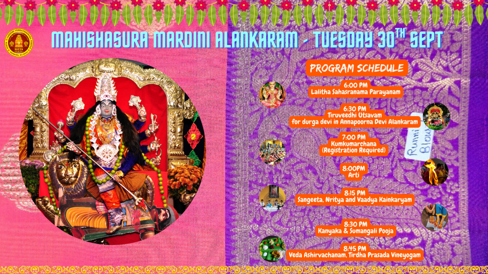 Navaratri Celebrations - Mahishasura Mardini Alankaram - Home